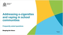 Vaping | Education Resources